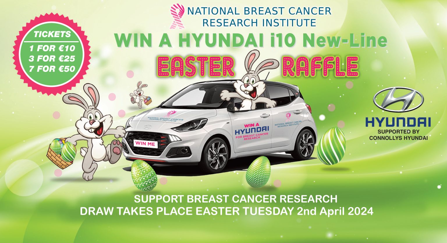 Easter Raffle – Win a Hyundai i10 with the National Breast Cancer ...